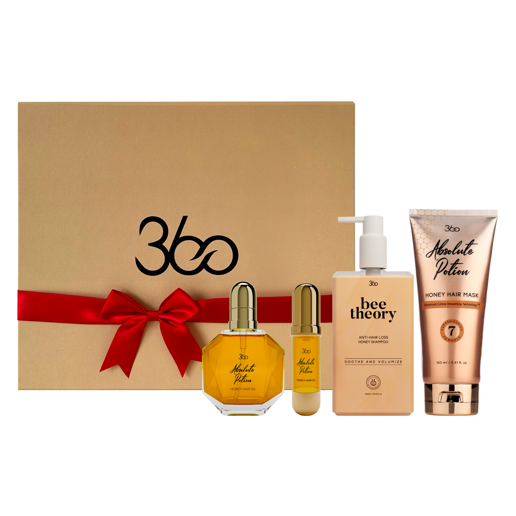 Premium Golden Hive Haircare Gift Set – Honey Routine Box